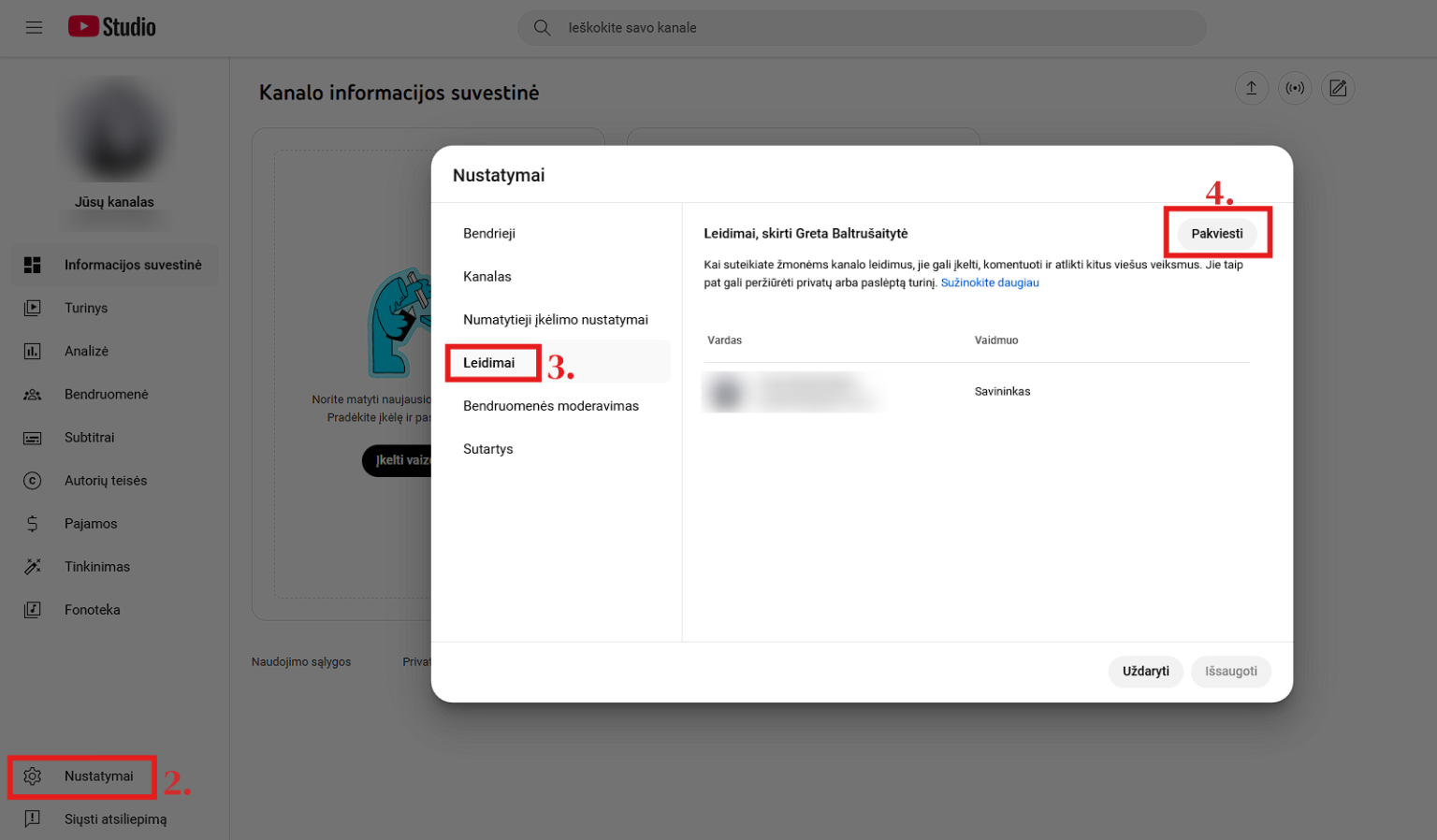 Kaip pridėti administratorių prie „Youtube“? - ITMA